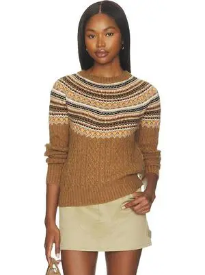 Astr The Label Daria Sweater In Brown - Camel