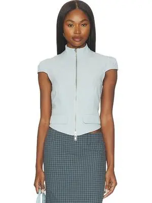 BY.DYLN Brynn Top In Baby Blue - Ice