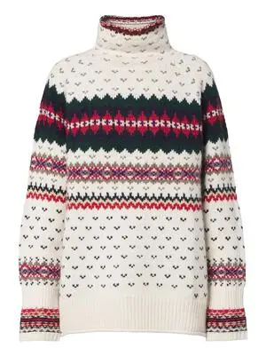 POLO RALPH LAUREN Fair Isle Wool, Cotton, And Alpaca Sweater