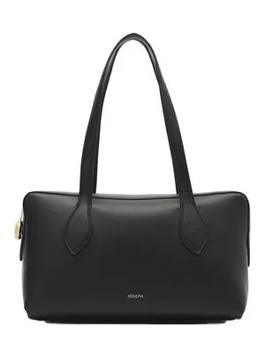 JOSEPH Loaf Medium Leather Shoulder Bag - Black