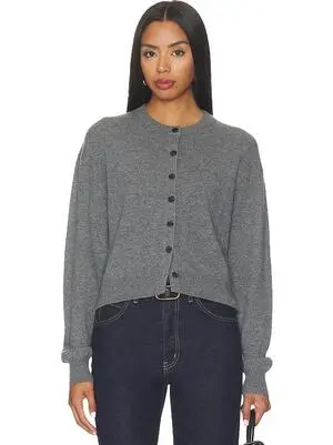 EAVES Eaves Marrion Cardigan In Grey. Grey