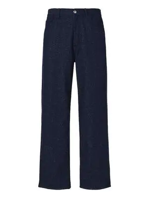 Auralee Silk Wide-leg Pants - Blue