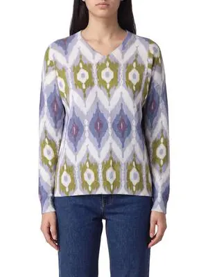 IN BED WITH YOU Tie-dye Pure Wool V-neck Cardigan With Button Front - Multicolor