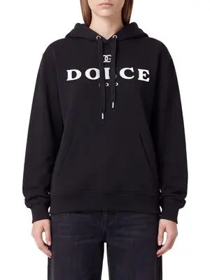 DOLCE & GABBANA Cotton Hoodie With Kangaroo Pocket And Logo