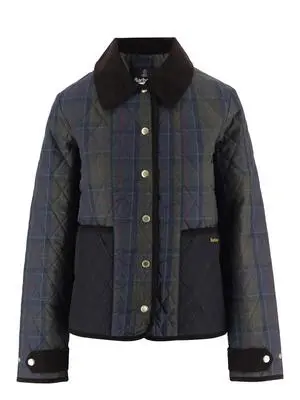 BARBOUR Quilted Nylon Jacket With Check Pattern
