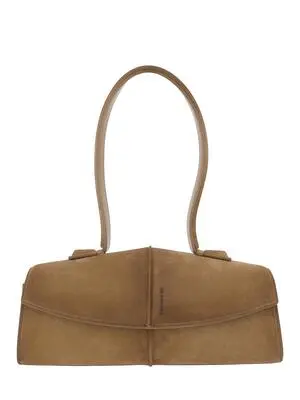 JIL SANDER Suede Shoulder Bag - Brown