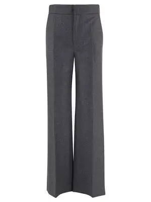 SA SU PHI Tailored Wool And Cashmere Pants - Grey