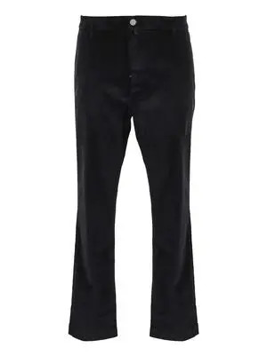 JACOB COHЁN Stretch Cotton Velvet Pants - Black