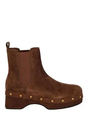 MISS OLIVIA Patty Brown Heeled Ankle Boot