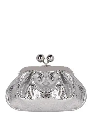 Max Mara Pasticcino Bruno Small Clutch - Silver