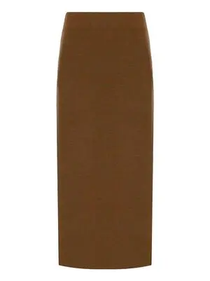 Max Mara Sonni Knitted Skirt - Brown