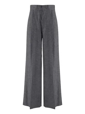SA SU PHI Tailored Pants In Stretch Wool And Cashmere