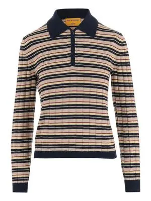 GUEST IN RESIDENCE Striped Silk And Linen Sweater