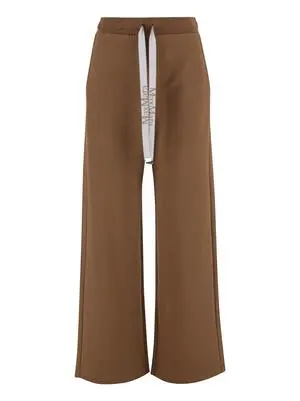 MAX MARA Cotton Blend Pants With Logo