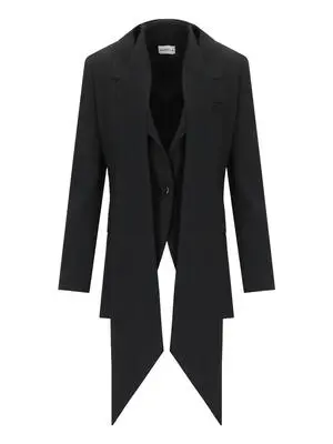 Marella Ottone Jacket With Foulard - Black