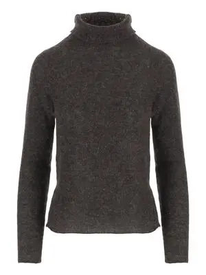 Bruno Manetti Alpaca And Wool Blend Sweater - Dark Brown