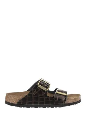 BIRKENSTOCK Arizona Leather Sandals Black