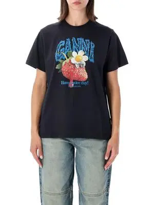 GANNI T Shirts And Polos Phantom Black