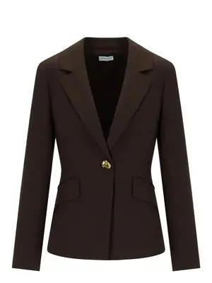 Marella Exploit Single Breasted Blazer - Brown