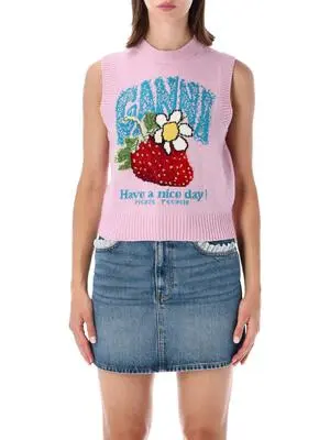 GANNI Sweaters - Rosa