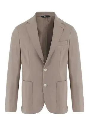Hugo Boss Stretch Cotton Jacket - Beige