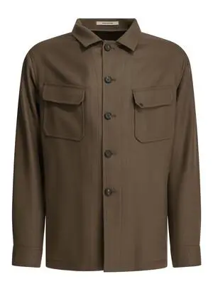 Tagliatore Tempest' Overshirt Jacket - Brown