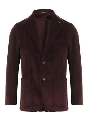 Tagliatore Ribbed Stretch Cotton Jacket - Brown
