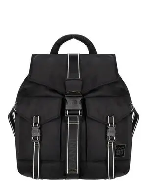 GANNI Re Tech Nylon Backpack - Black