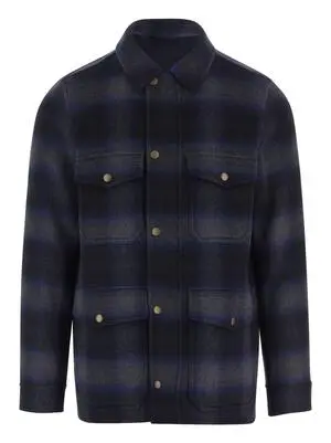 Woolrich Wool Blend Shirt With Check Pattern - Multi