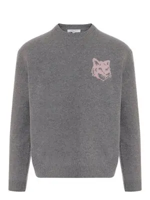 MAISON KITSUNÉ Wool Sweater With Logo