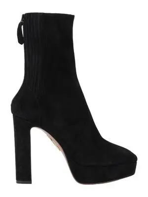 AQUAZZURA 'martine 110 Mm' Ankle Boots With Zipper Black