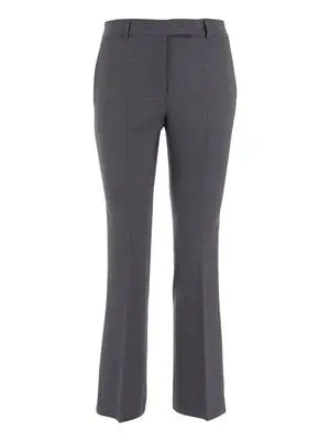 QL2 DONNA Stretch Wool Blend Pants - Grey