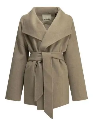Isabel Marant Étoile 'ceaton' Short Coat Beige