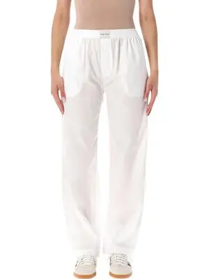 Sporty & Rich Trousers Bianco