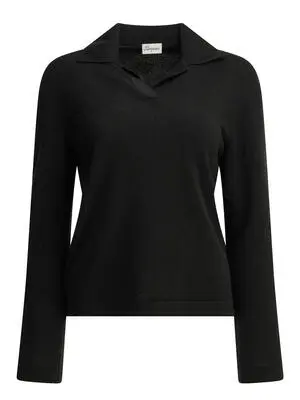 SEMPER Cashmere Polo Sweater - Black