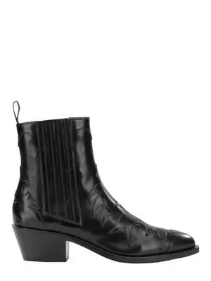 Sartore Parma 45 Mm' Cowboy Ankle Boots - Black