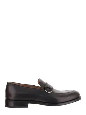 FERRAGAMO Leather Loafers - Black