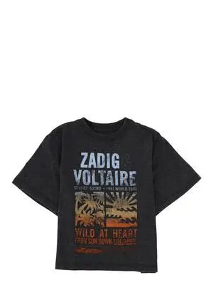 Zadig&Voltaire T Shirt Con Stampa - Black