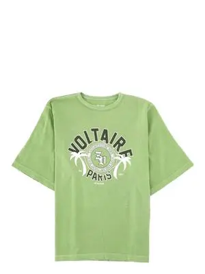 Zadig&Voltaire T Shirt Con Stampa - Green