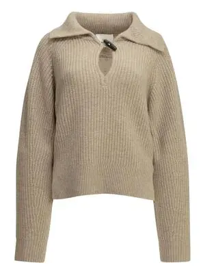 Isabel Marant Étoile 'miranda' Polo Sweater Beige