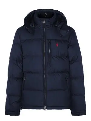 Polo Ralph Lauren Gorham Nylon Down Jacket With Logo - Navy