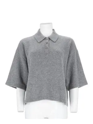 FRAME Polo 'the Academy' In Cashmere Grey