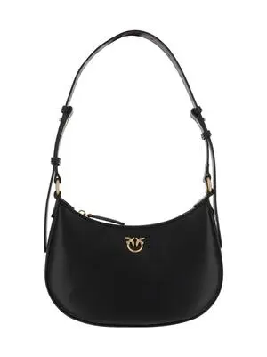 Pinko Simply Mini Love Half Moon Bag - Black