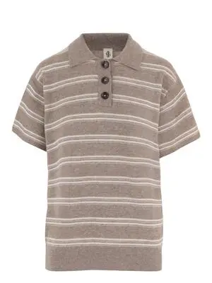 THE GARMENT Wool And Cashmere T Shirt With Striped Pattern - Multi