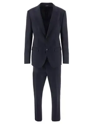 Dolce & Gabbana Stretch Wool Suit - Navy