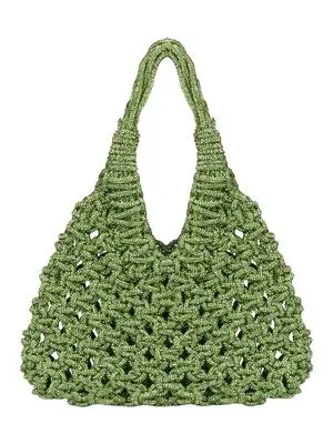 HIBOURAMA Borsa 'vannifique' Small Con Cristalli - Green