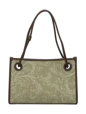 Etro Shopping Eyes' Medium Shoulder Bag - Green