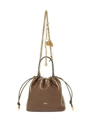 Chloé Mini Leather Shoulder Bag Brown