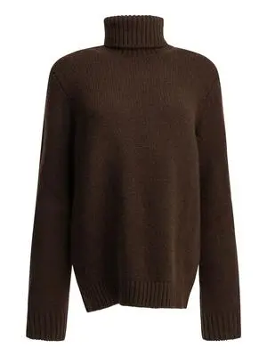 SEMPER Cashmere Turtleneck Sweater - Brown