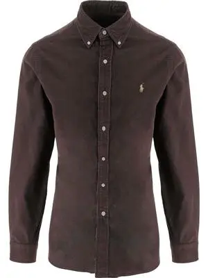 Polo Ralph Lauren Ribbed Velvet Shirt - Brown